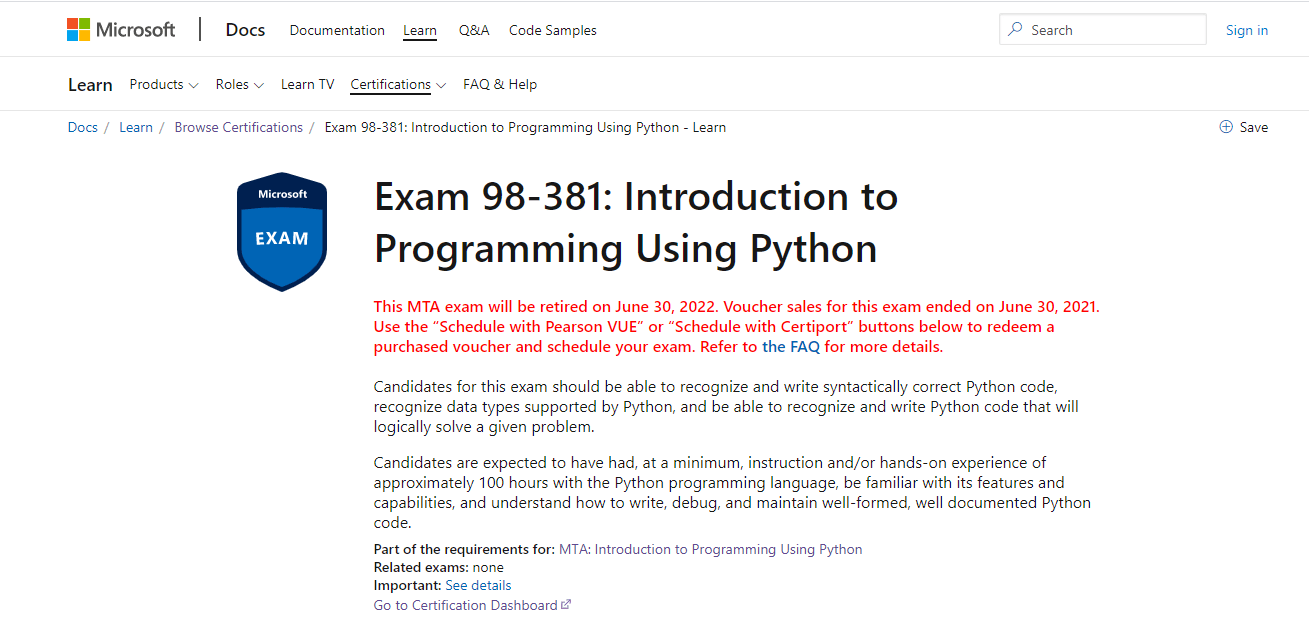Certified Professional In Python Programming